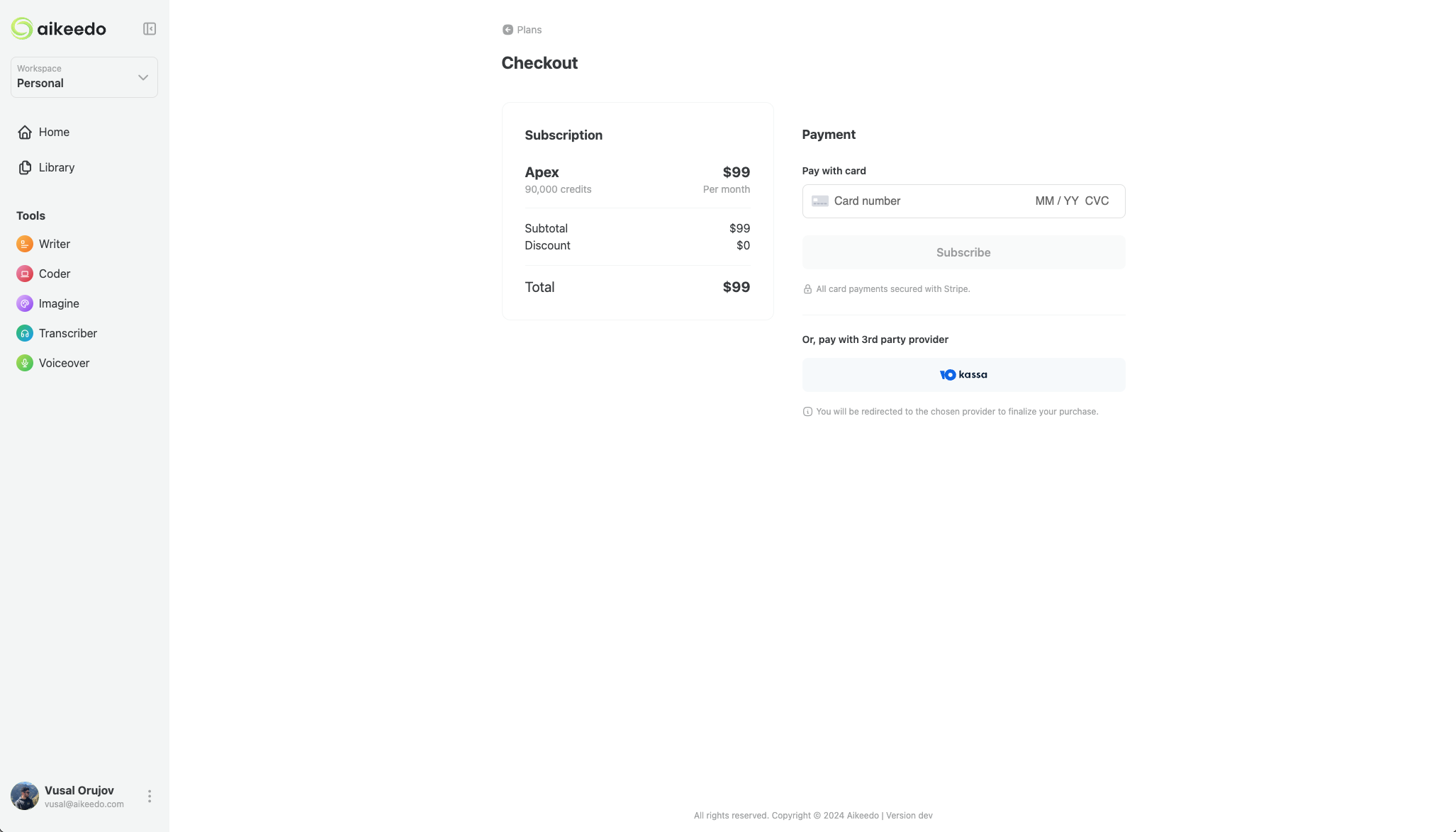 YooKassa / YooMoney Payment Gateway - Aikeedo Plugin by heyaikeedo